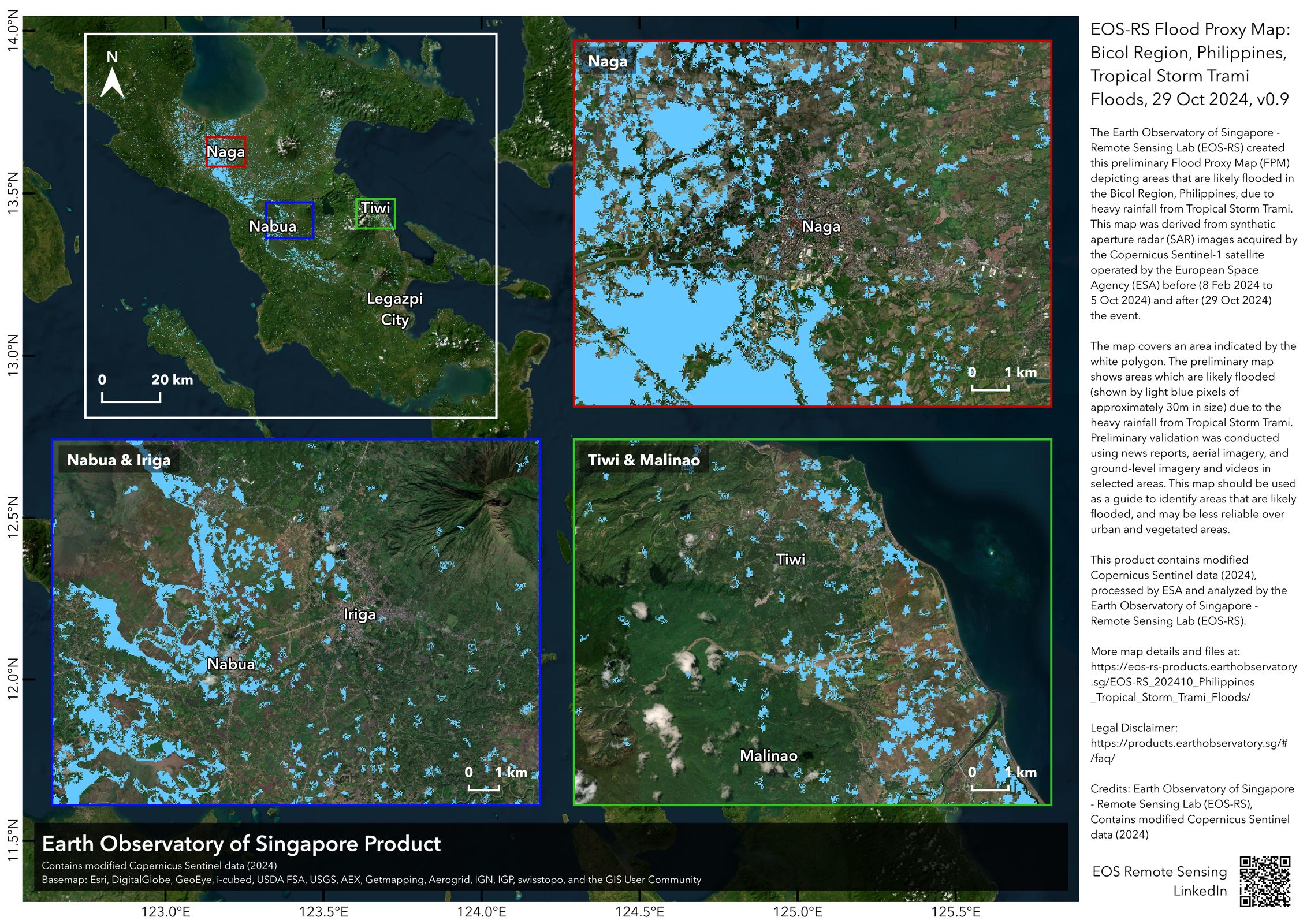 Flood by Tropical Storm Trami in Philippines on 23 October, 2024