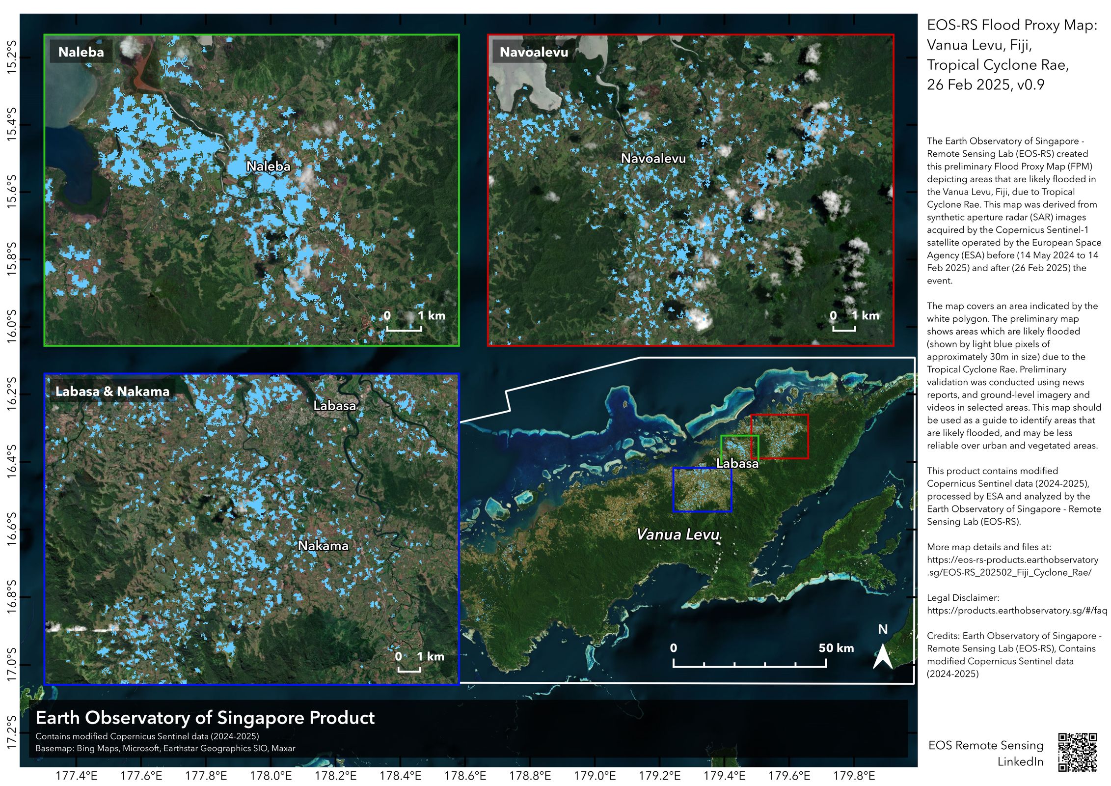 Heavy Rains by Tropical Cyclone in Fiji on 23 February, 2025