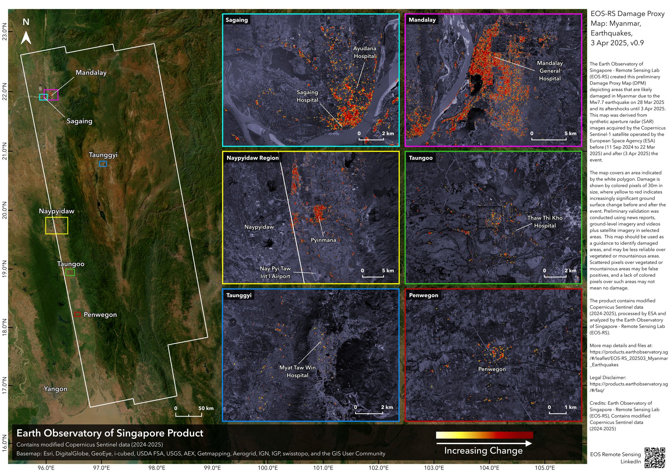 Earthquake in Mandalay, Myanmar on 28 March, 2025