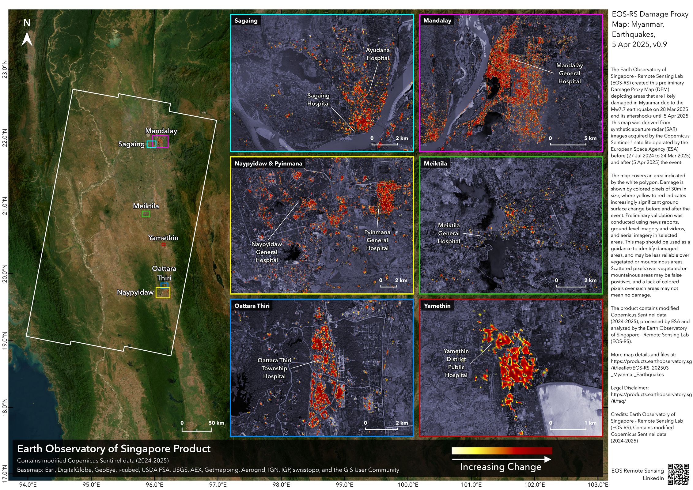 Earthquake in Mandalay, Myanmar on 28 March, 2025